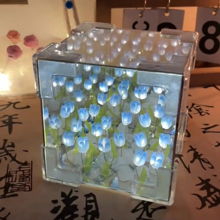 🌟🌟🌷 Magic Cube DIY Tulip Mirror Light 🌷🌟🌟 – miracleonline.co